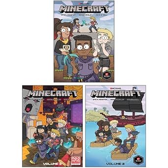 Amazon.com: Minecraft Volume (1-3) Graphic Novel Series 3 Books ...