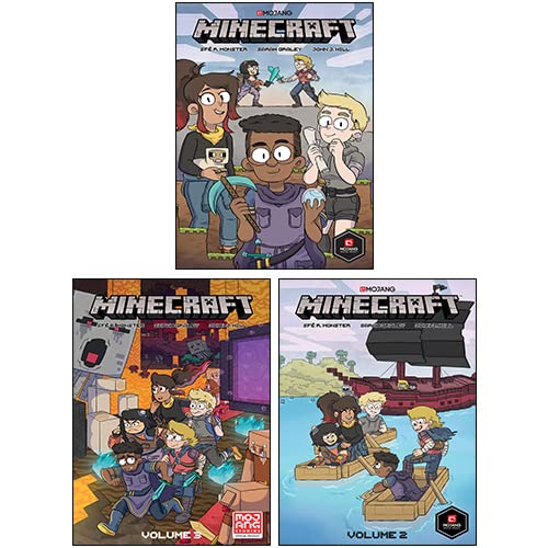 Amazon.com: Minecraft Volume (1-3) Graphic Novel Series 3 Books ...