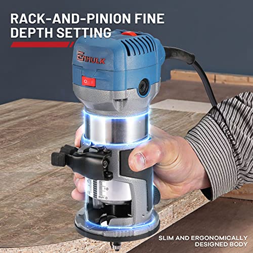 Snapklik.com : Wood Router Tool, Enhulk 6.5-AMP 125HP Compact Trim ...