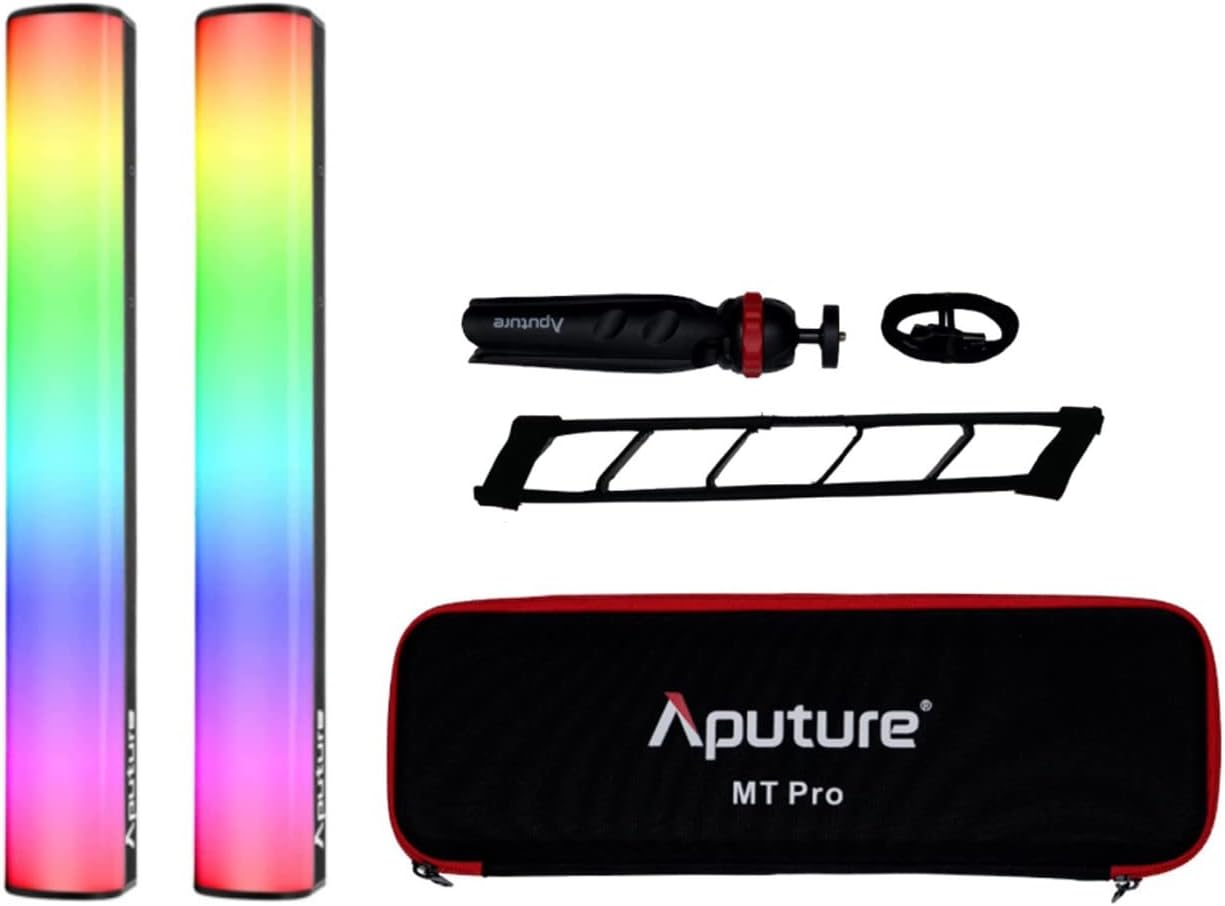 Amazon.com: Aputure 2-Pack MT Pro RGB LED Tube Light 7.5W CCT from ...