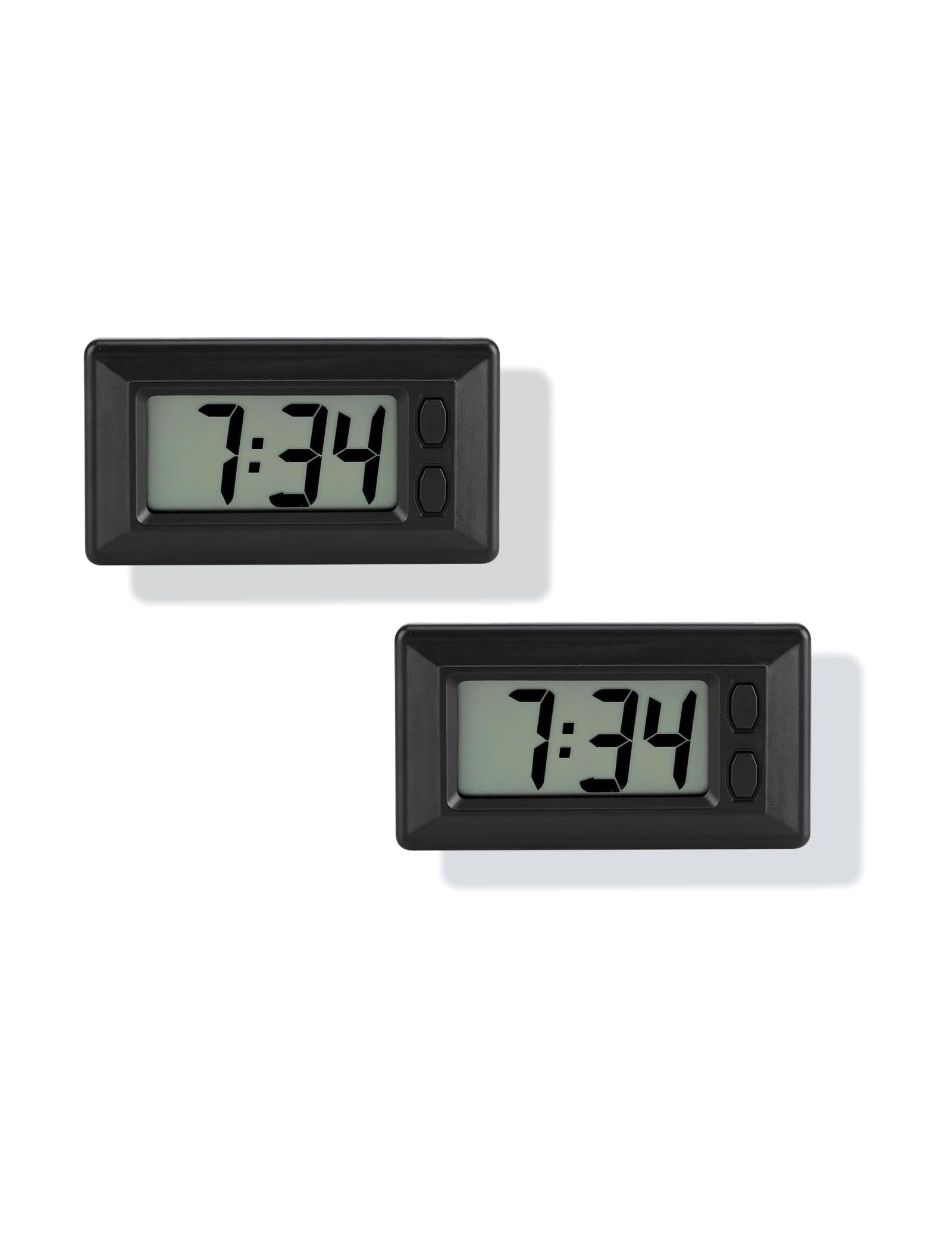 Amazon.com: GLOGLOW Ultra Thin Digital Clock, Self Adhesive LCD Digital ...