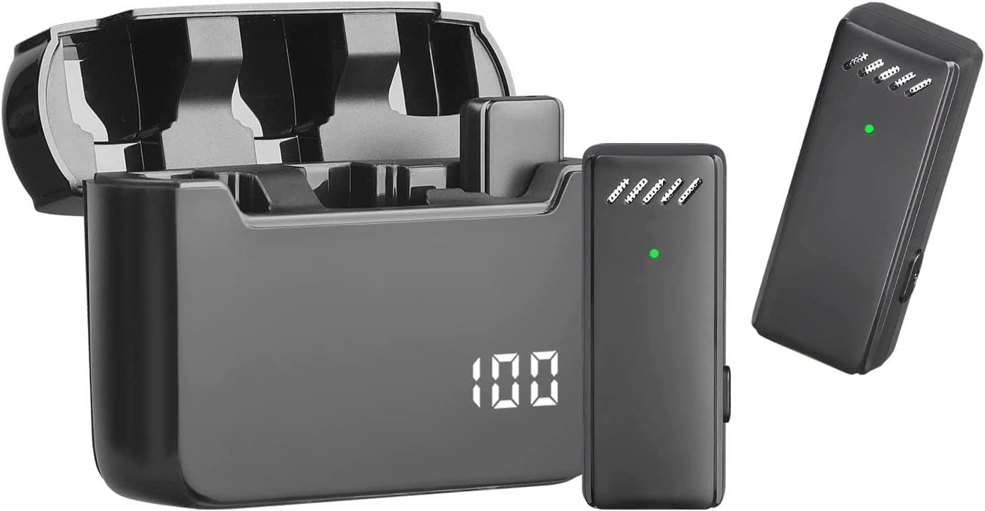 Portable Mini Wireless Lavalier Microphone - Wireless Mic for iPhone ...