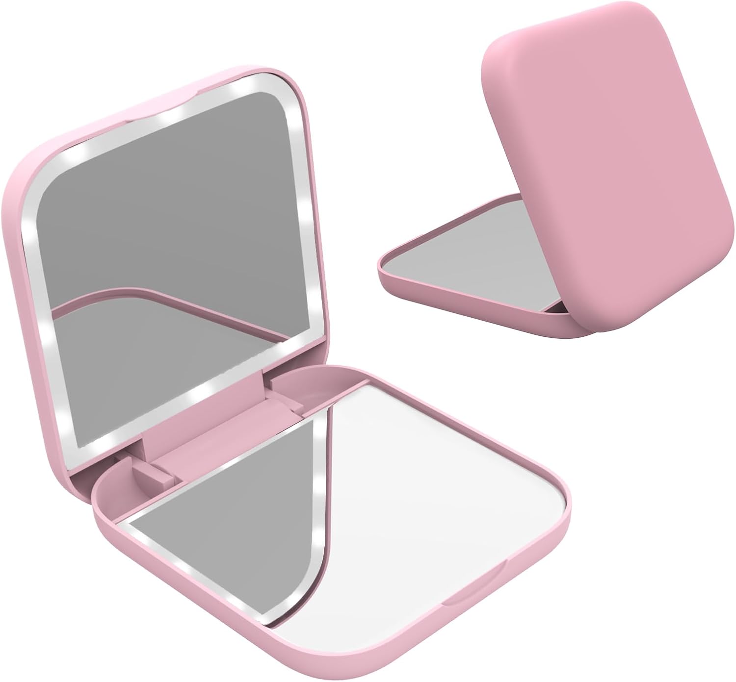 Amazon.com: YingCheng Compact Mirror with Light, 1X/3X Magnification ...