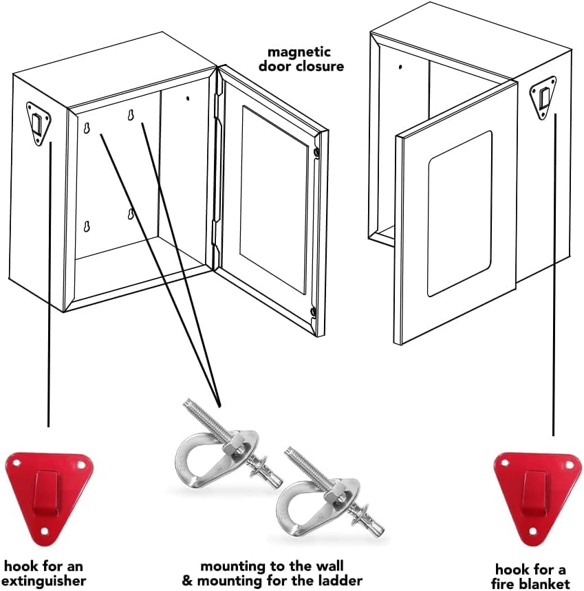 Snapklik.com : ISOP AED Defibrillator Storage Cabinet Wall Mounted ...