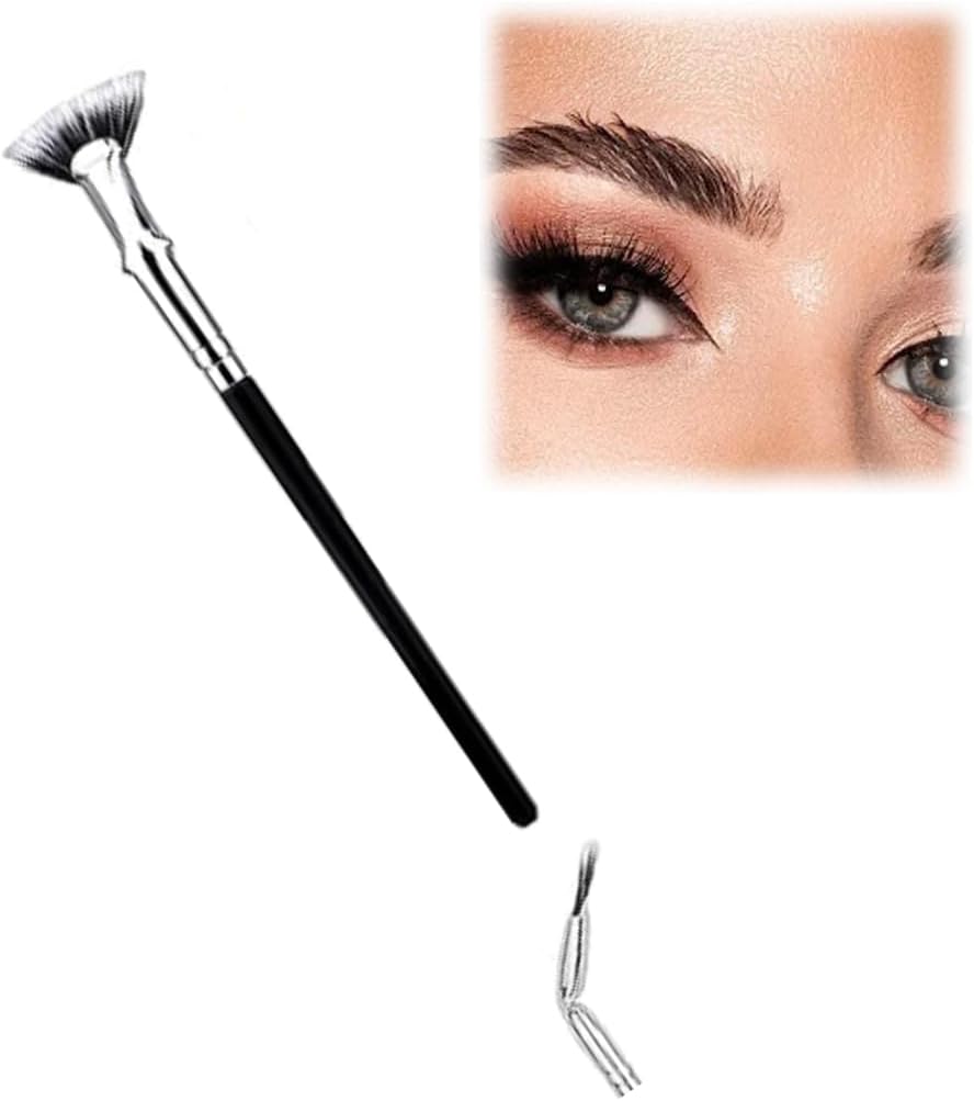 Amazon.com: Folding Angle Scalloped Lash Brush, Mascara Brush Eyelash Comb Separator, Angled ...