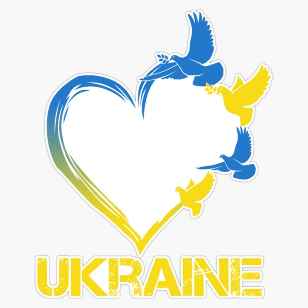 Amazon.com - Ukraine Grunge Flag Butterfly Truck Car Window Bumper ...