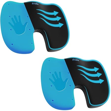 Frido Ultimate Coccyx Seat Cushion with Cooling Effect Memory Foam and ...