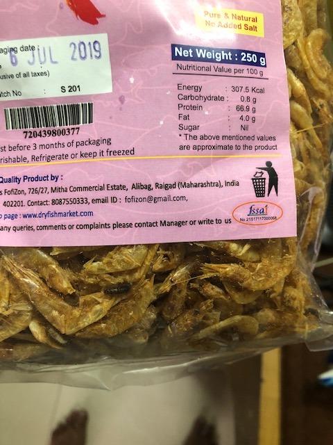 Fifozon Dry Fish Seafood - Dry Shrimp Large- 250 Grams : Amazon.in ...