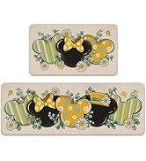 Amazon.com: Tailus Spring Summer Colorful Butterfly Kitchen Rugs Set of ...