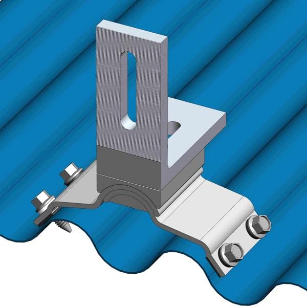 Amazon.com: MageBracket CH with L Bracket Corrugated Metal Roof ...