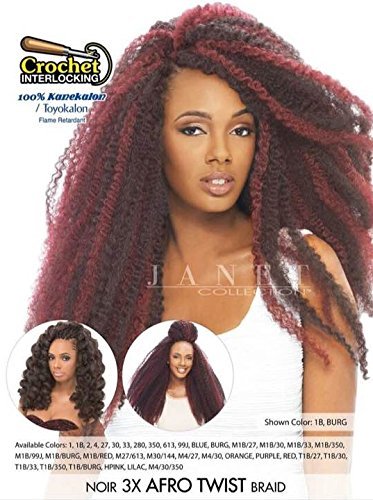Amazon.com: JANET COLLECTION NOIR - 3X AFRO TWIST BRAID (2 - DARK BROWN ...