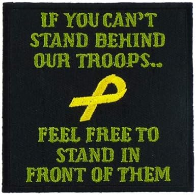 Amazon.com: Stand Behind Our Troops Patch, Support Our Troops Patches ...
