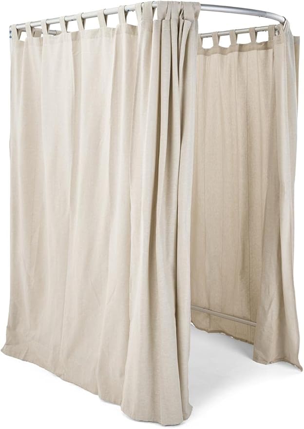 Amazon.com: Displays2go 48" x 60" x 84.5" Aluminum Dressing Room Frame ...