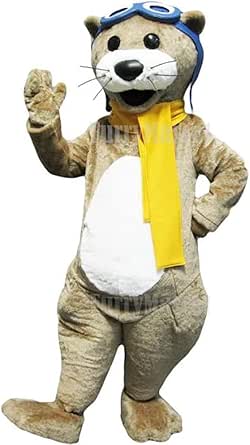 Amazon.com: FurryMascot New School Sport Lovely Otter Mascot Costumes ...