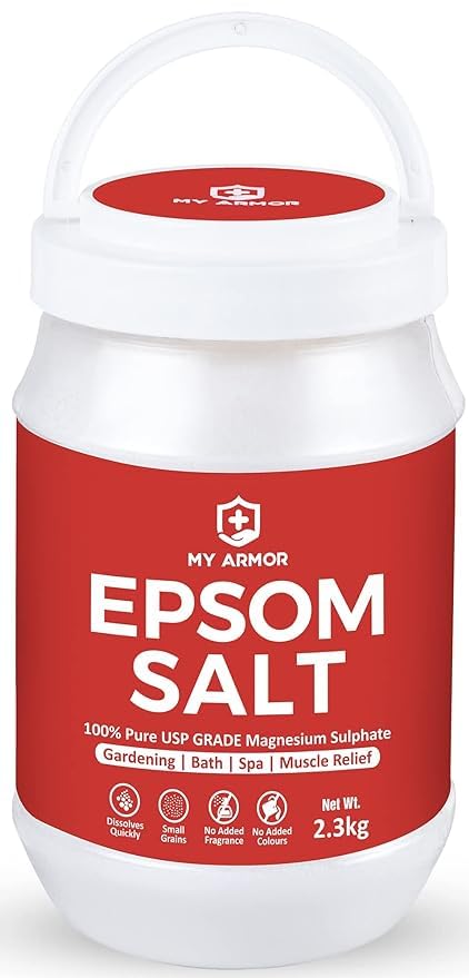 MY ARMOR Epsom Salt for Plants & Bath, USP Grade Magnesium Sulphate ...