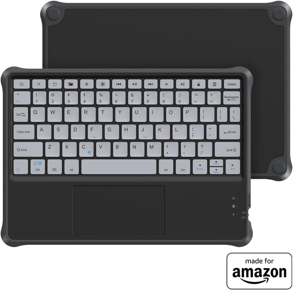 Amazon.com: Made For Amazon Kids Wireless Bluetooth Keyboard in Black ...