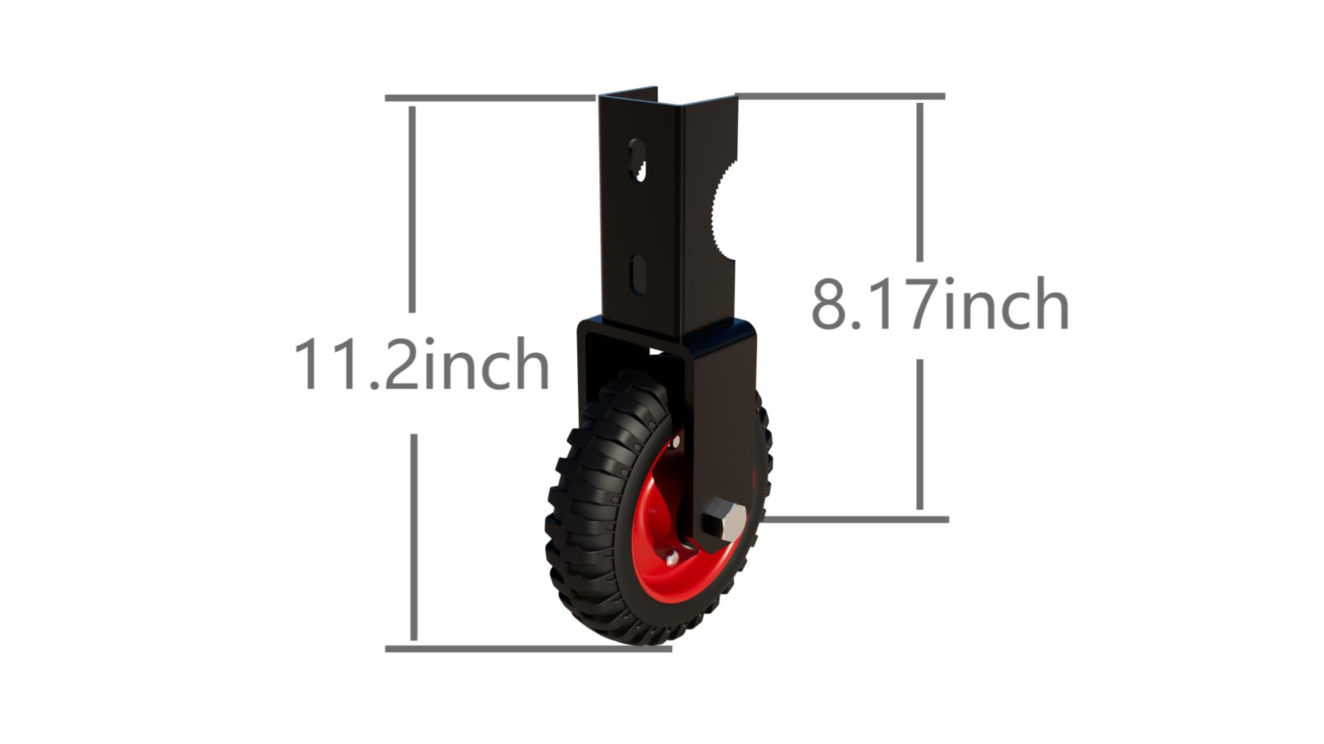 Snapklik.com : 6 Inch Farm Gate Wheel, 2 Pack Metal Tube Gate Support ...