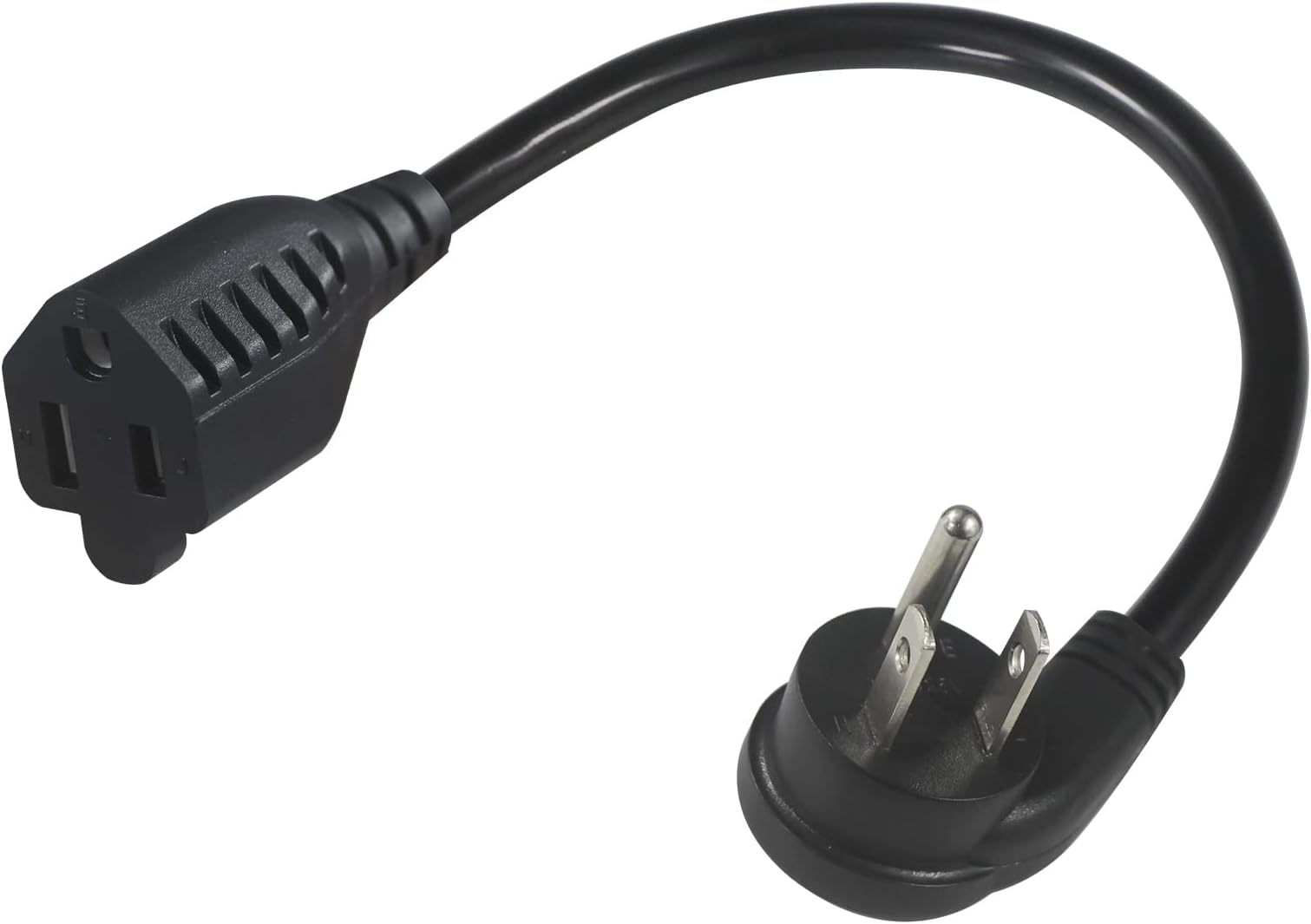 P-A000146N - 6" Extension Cord with Flat Rotating Plug - Black - Amazon.com