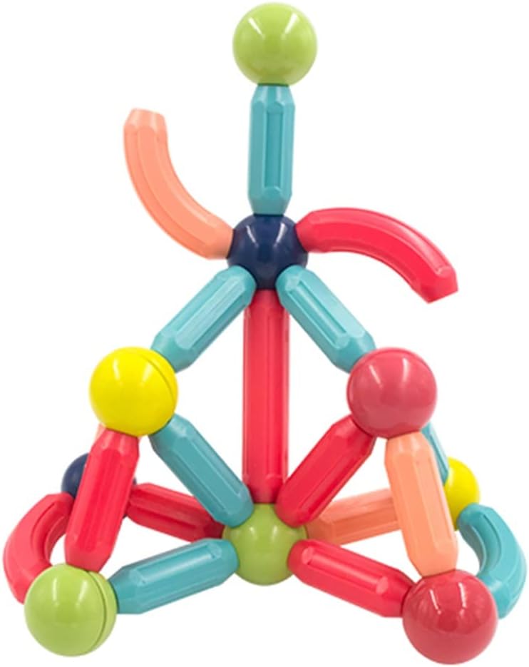 Amazon.com: 130Pcs Magnetic Balls and Rods Set, Magnetic Building ...