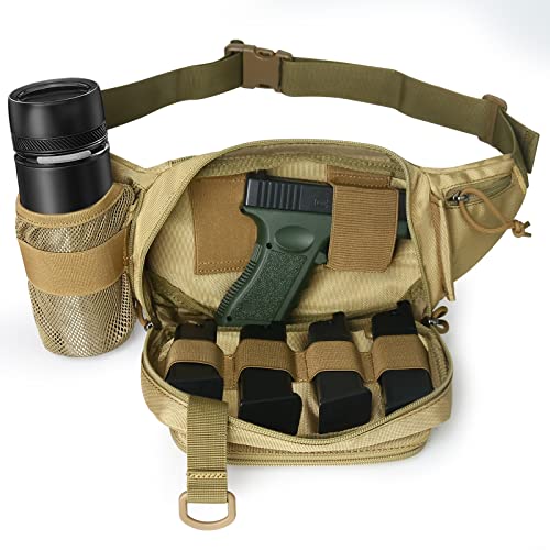 Snapklik.com : Concealed Carry Pistol Waist Bag - LarKoo Tactical ...