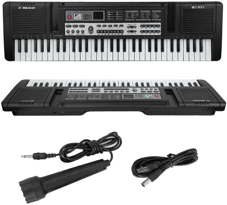 61 Keys Electronic Keyboard MP3 Digital Music Piano Instrument, 16 ...