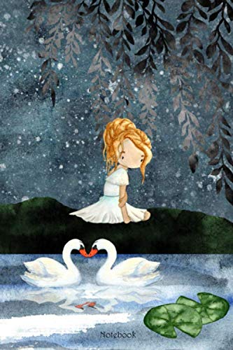 Swan Lake Ballet notebook: 6"x9", 100 pages, lined notebook: Just Right ...