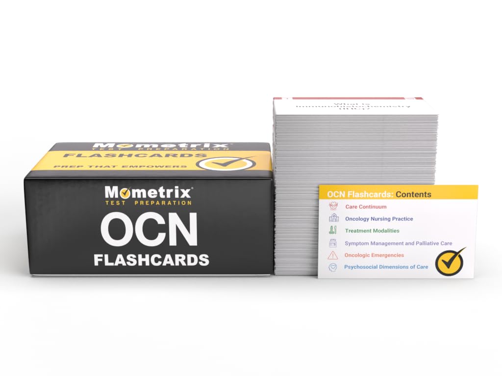 OCN Study Cards 2025-2026: Exam Review and Practice Questions for the ONCC Oncology Certified ...