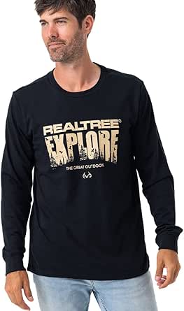 Amazon.com: Realtree Men's Hunting/Fishing Graphic Long Sleeve Shirts ...