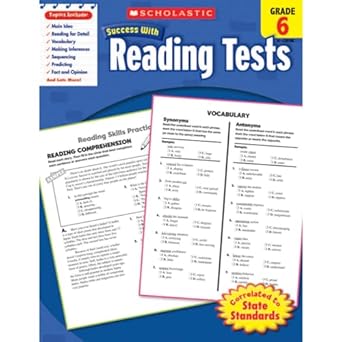 Amazon.com: Scholastic Success With Reading Tests, Grade 6: ...