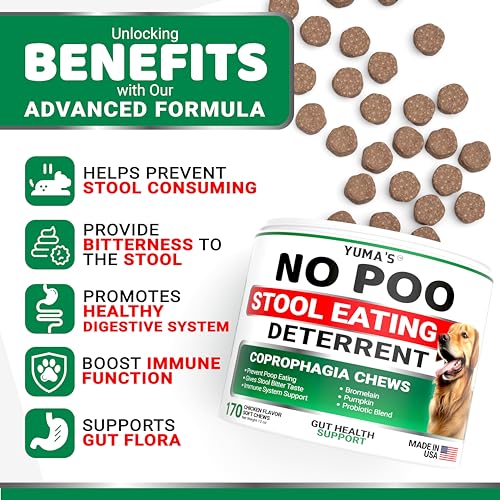 No Poo Chews For Dogs - 170 Ct - Coprophagia No Poop Eating Deterrent ...