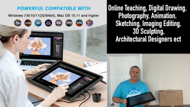 Watch XOPPOX Drawing Tablet with Tilt Battery-Free Stylus.mp4 on Amazon ...