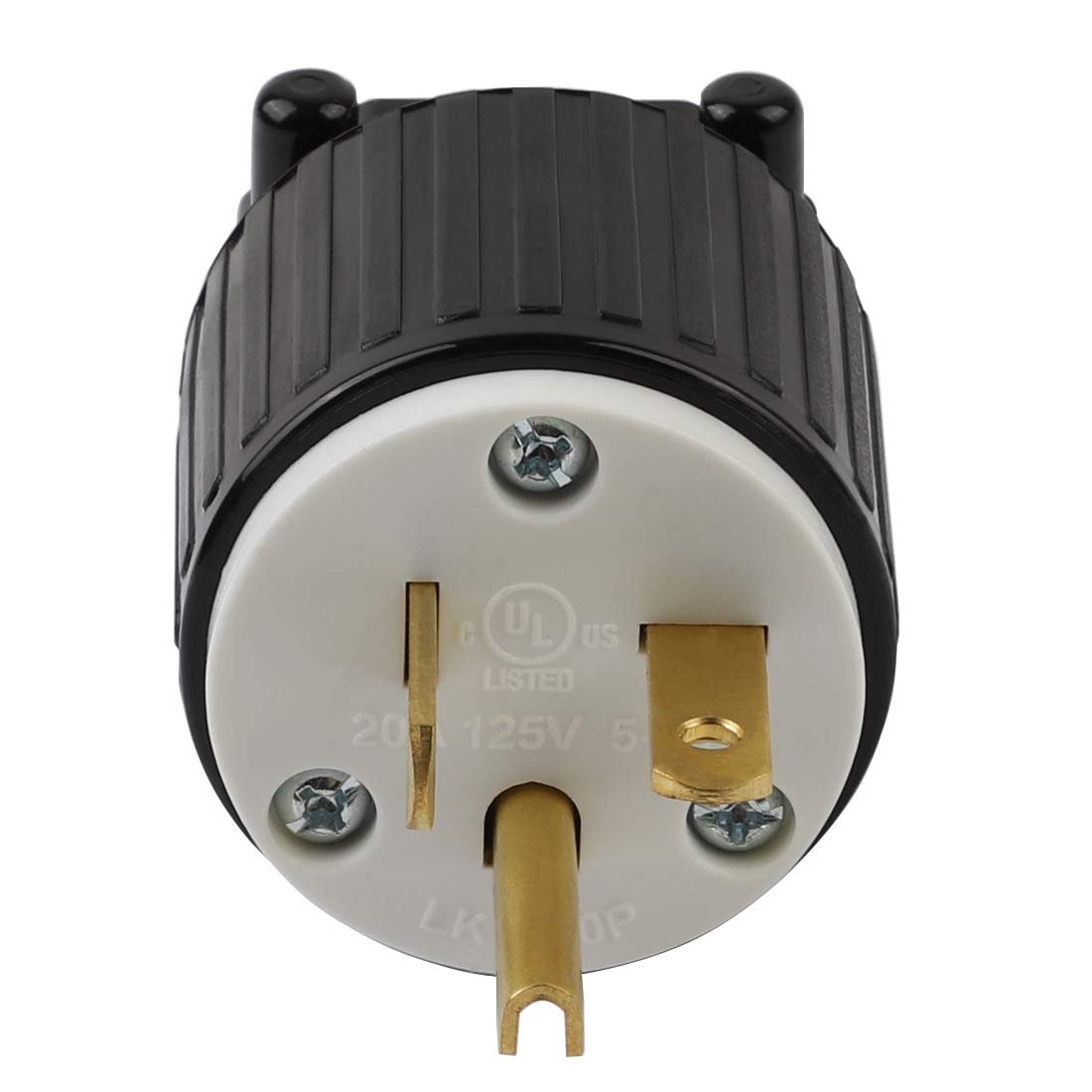 Snapklik.com : USA 3-Prong Male AC Plug, UL Nema 5-20P 3 Pole Straight ...