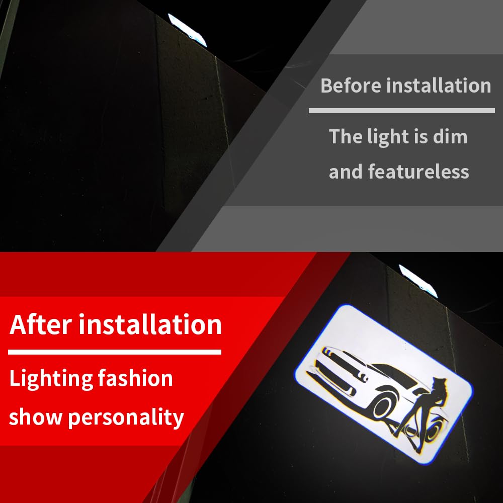 Dodge Challenger Lights 2PCS LED Door Projector Lights For Dodge ...