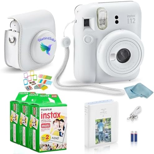 Amazon.com : Fujifilm Mini 12 Instant Camera Deluxe Bundle: Includes ...