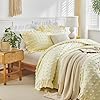 Amazon.com: Flysheep Tufted Dots Ruffle Comforter Set King Size, 3 ...