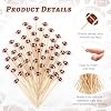 Amazon.com | 100 Pcs Football Toothpicks, 4.72 Inch Football Cocktail ...