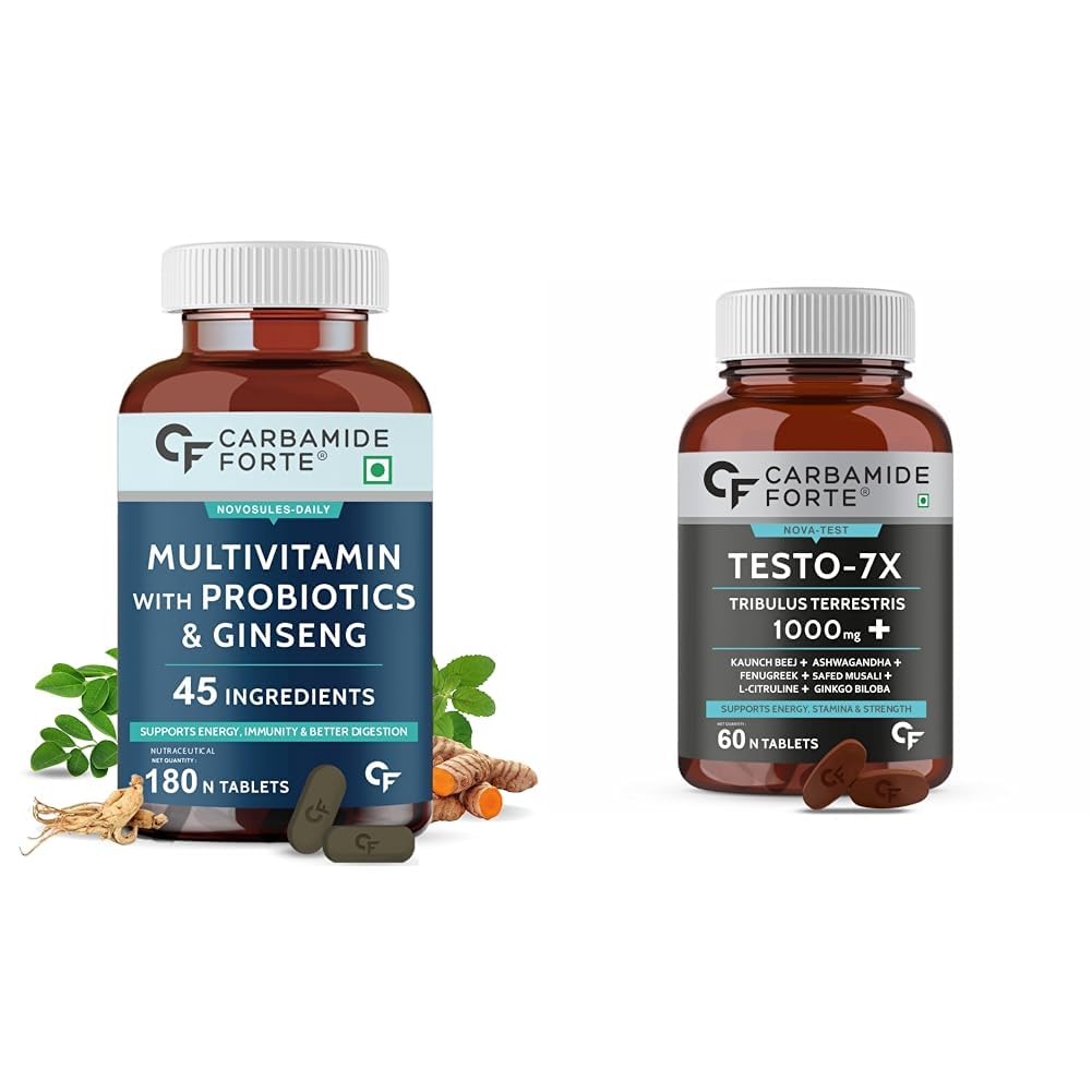 Carbamide Forte Multivitamin Tablets with Probiotics & Ashwagandha ...