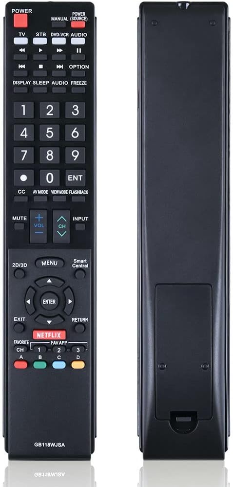 Replacement Remote Control for LC-52LE640U LC-60C6400 LC-60C6400U LC ...