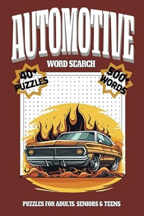 Automotive Word Search Puzzle Book: Word Searches with Easy to Read ...