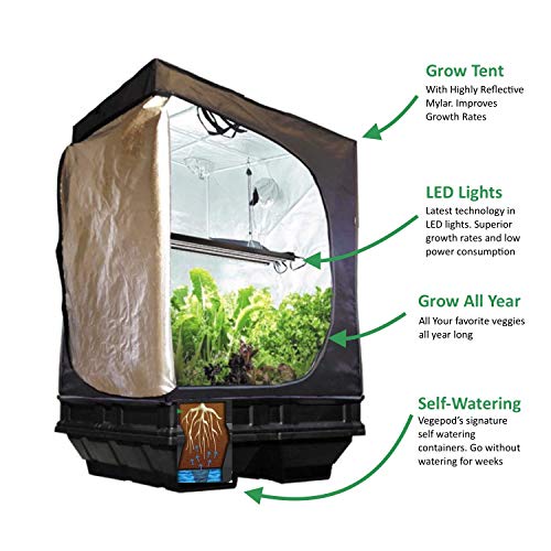 Vegepod Indoor Grow Tent Kit – Self Watering with LED Light ...