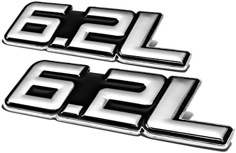 Amazon.com: Auto Dynasty 2 x Metal Emblem Decal Logo Trim Badge 6.2L ...
