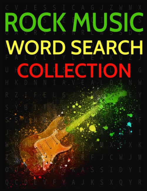 Rock Music Word Search Collection: Rock Bands, Groups and Artists ...