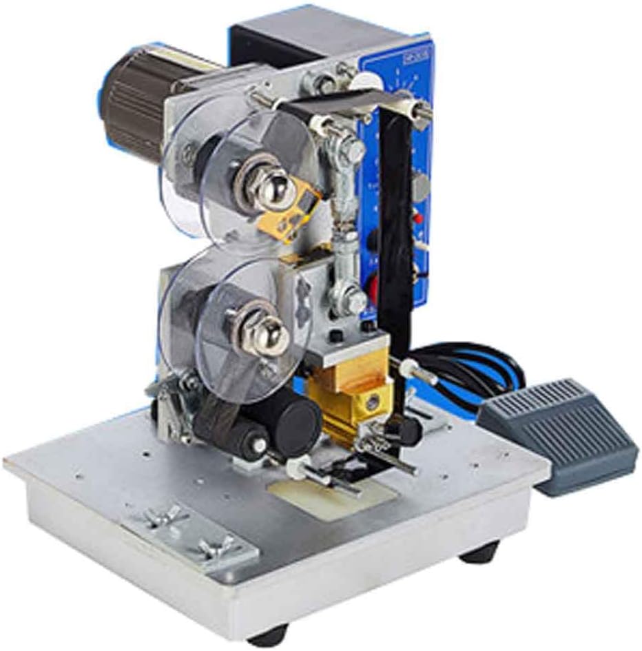 CGOLDENWALL Ribbon Printer Electric Date Coding Machine Hot Stamp ...