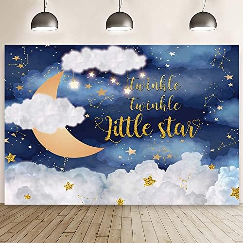 Amazon.com : Mehofoto Twinkle Twinkle Little Star Backdrop Shinning ...