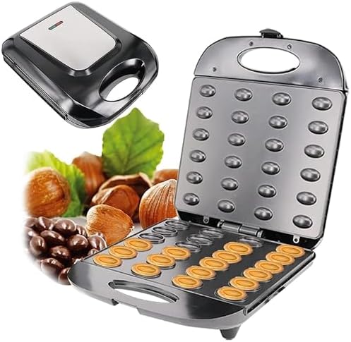 ANGDI 24 Walnut Cookie Maker, 1400W Electric Nut Walnut Cake Maker with ...