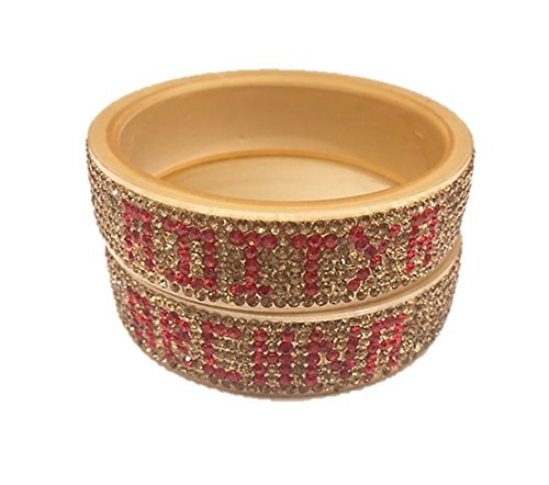 Buy Uniquely Yours Red Customized Wedding Kangan Set for Women 2.10 ...
