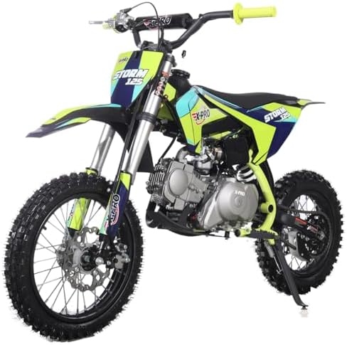 Amazon.com: X-PRO Storm 125cc Gas Dirt Bike Pit Bike, Automatic Transmission, Inverted Front ...