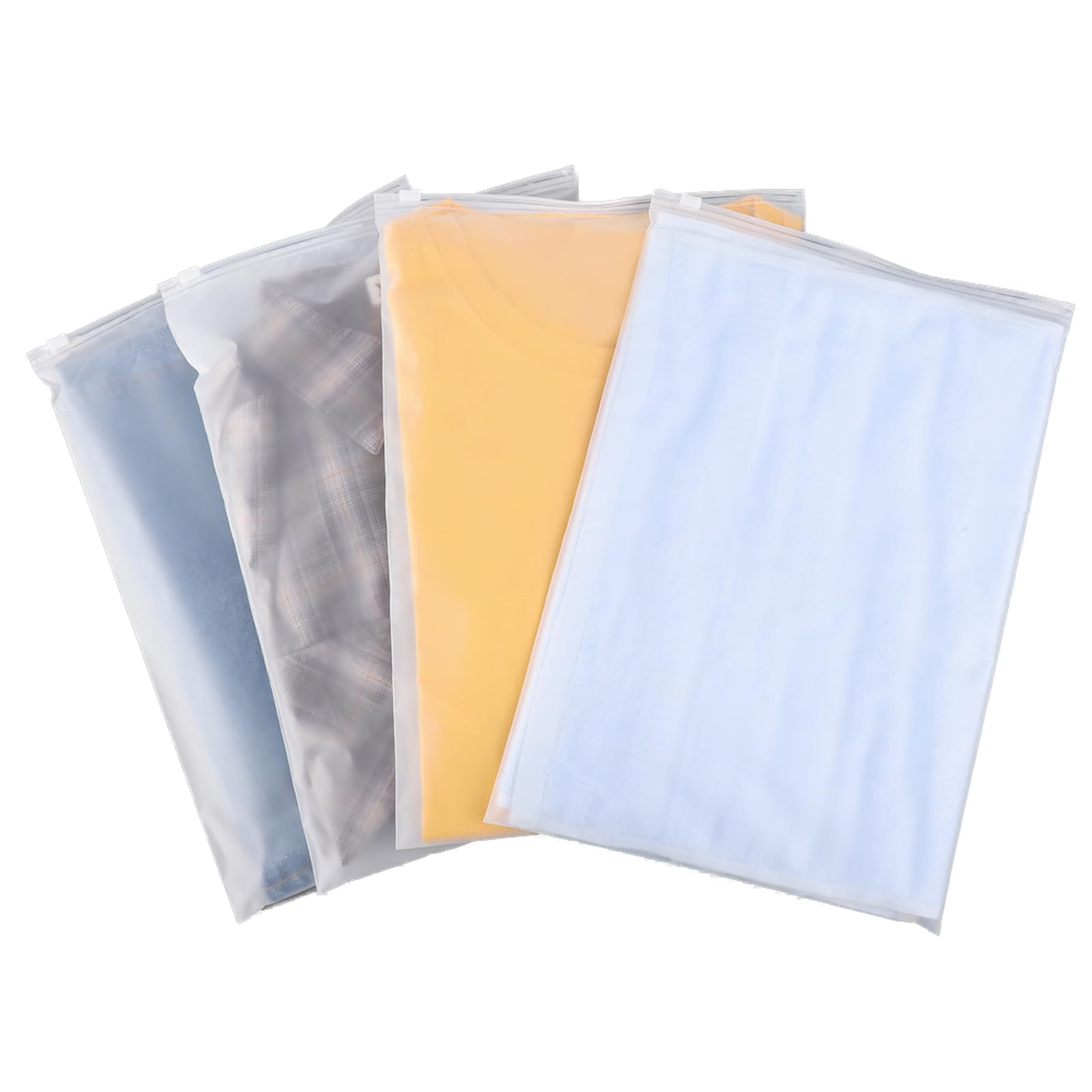 Amazon.com: Svaldo Frosted Zipper Clothing Bags, 50 Pcs 10x13 inch Poly ...