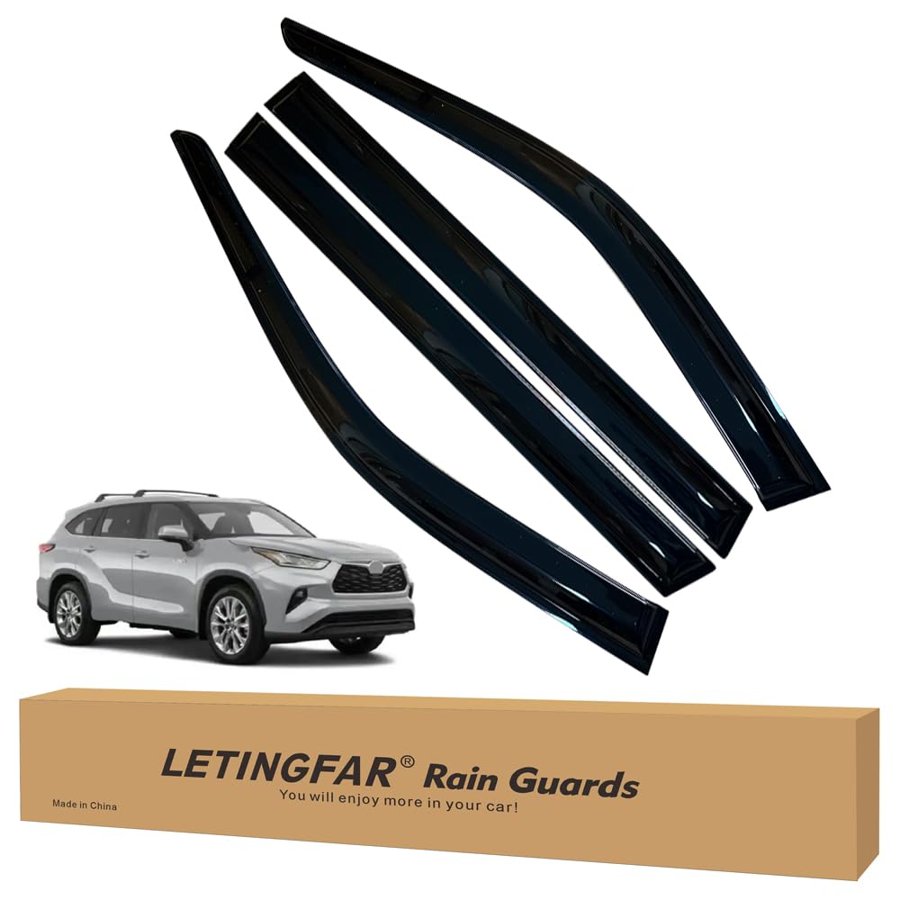 Snapklik.com : LETINGFAR Window Visors Rain Guards For Toyota ...