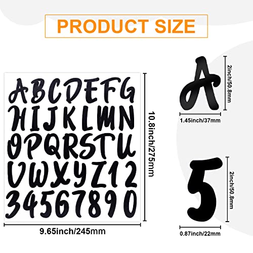 Snapklik.com : 360 Pieces 10 Sheets Vinly Letter Stickers 2 Inch, White ...